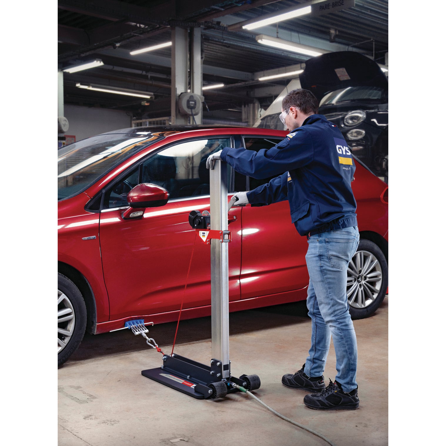 GYS AIRFIX Pulling Tower – 770 lbs Pulling Force for Precision Dent ...